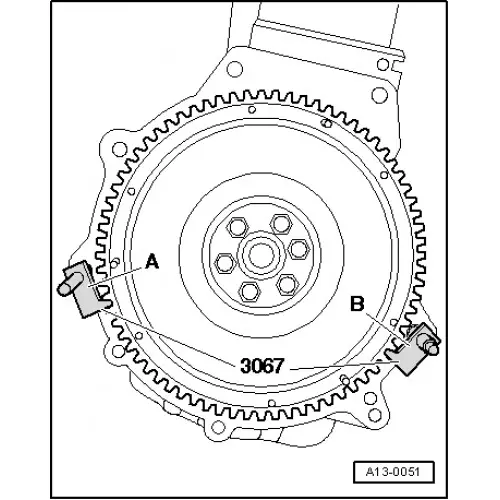Упор для маховика VW AUDI VAG 3067 - 4180 JTC - купить Фиксаторы ГРМ ...